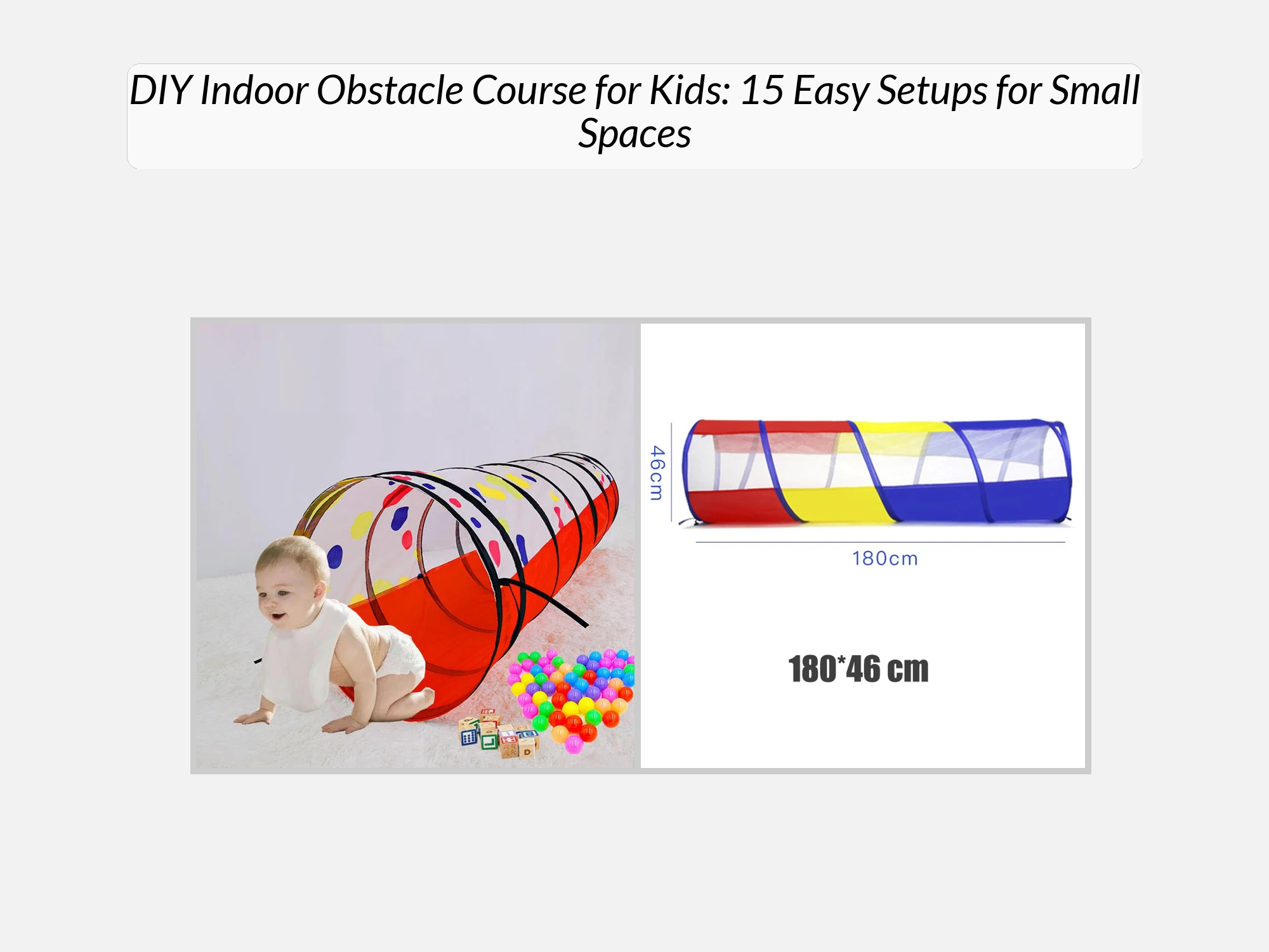 DIY Indoor Obstacle Course: 15 Easy Ideas for Kids – KentDO™ Mom & Baby