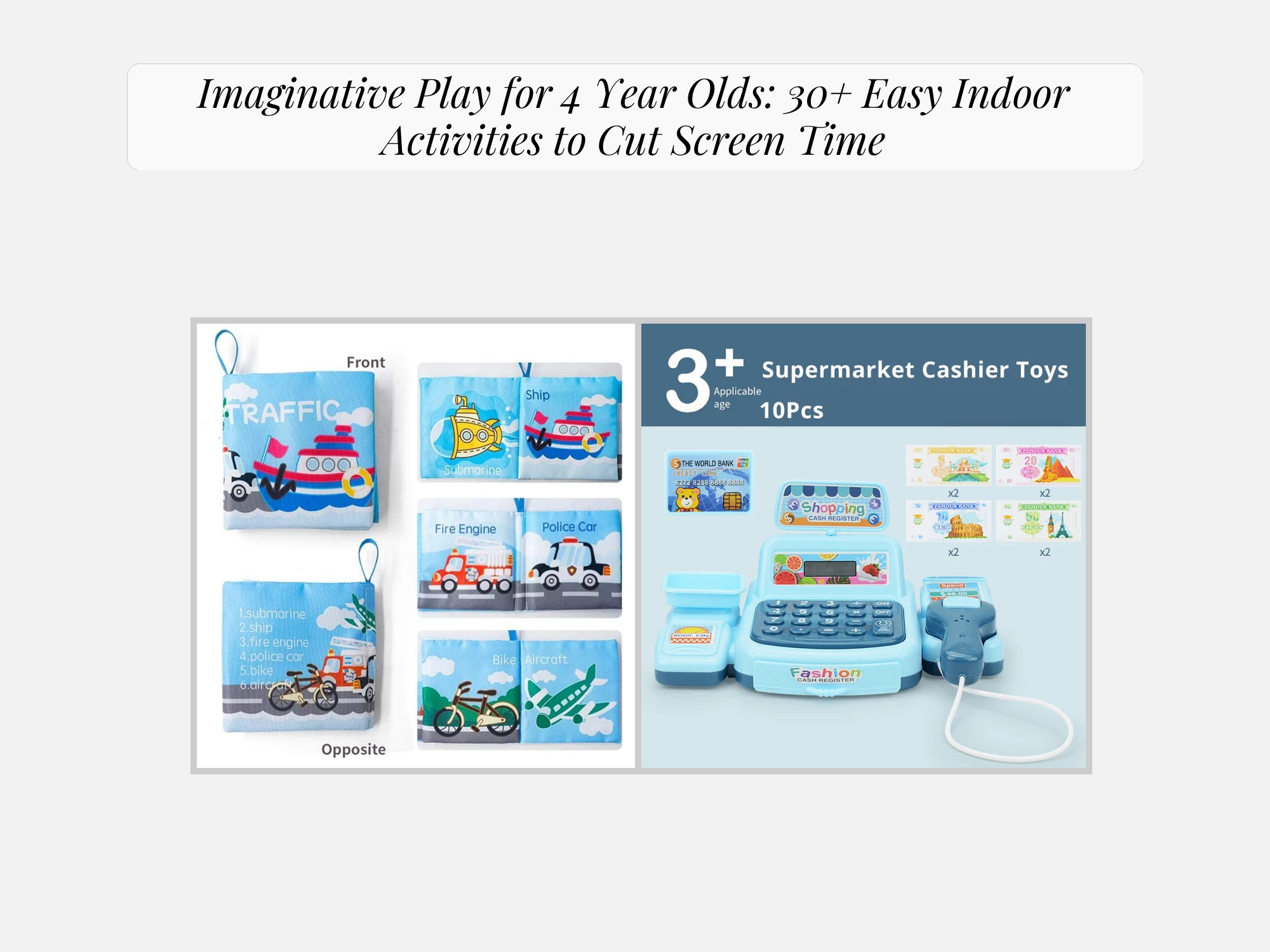Imaginative Play for 4 Year Olds | 30+ Indoor Activity Ideas – KentDO ...