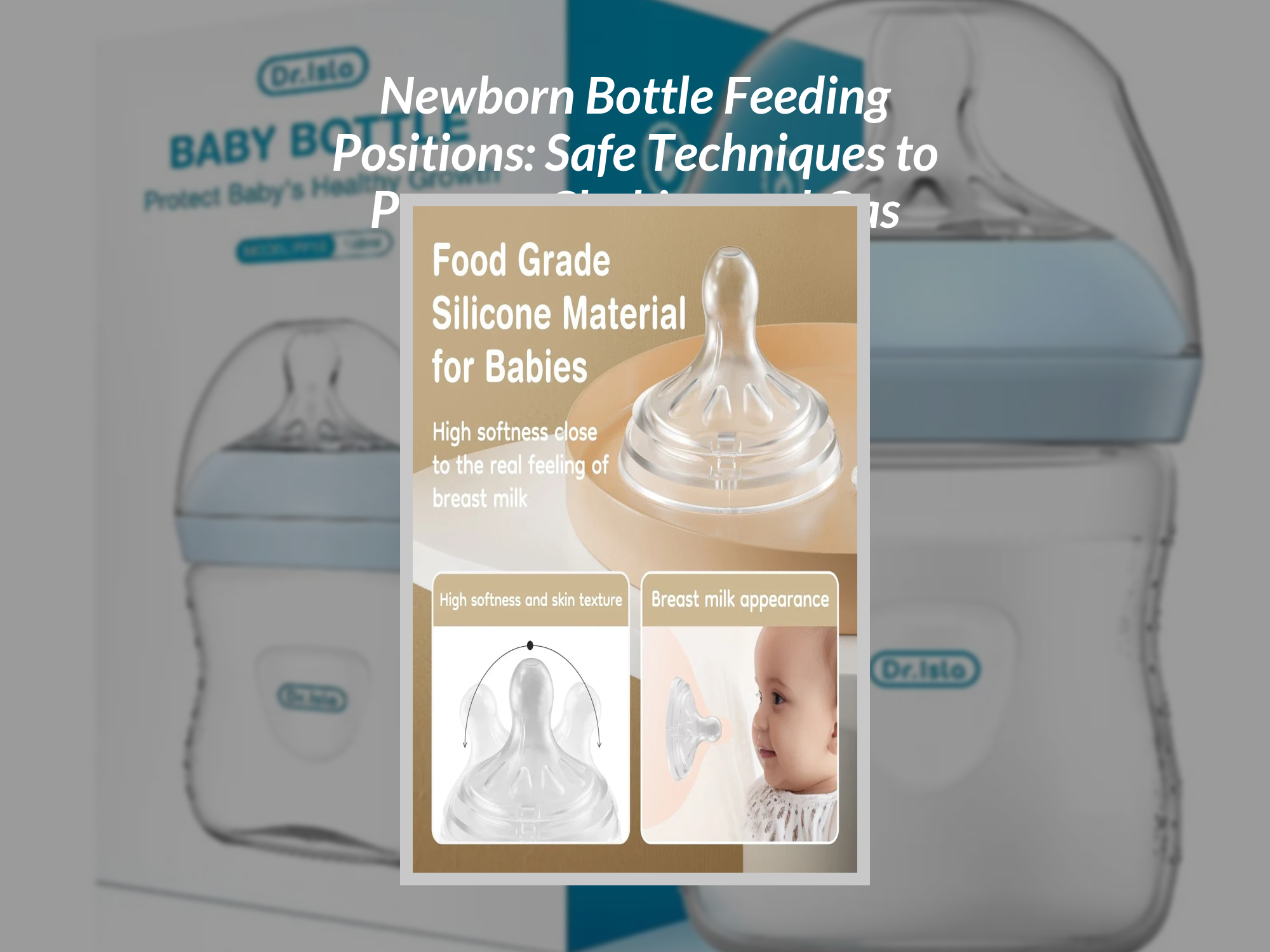 Newborn Bottle Feeding Positions to Prevent Choking – KentDO™ Mom & Baby