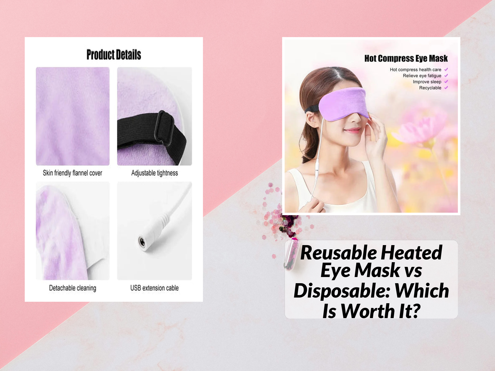 Reusable Heated Eye Mask vs Disposable: the Truth – KentDO™ Mom & Baby