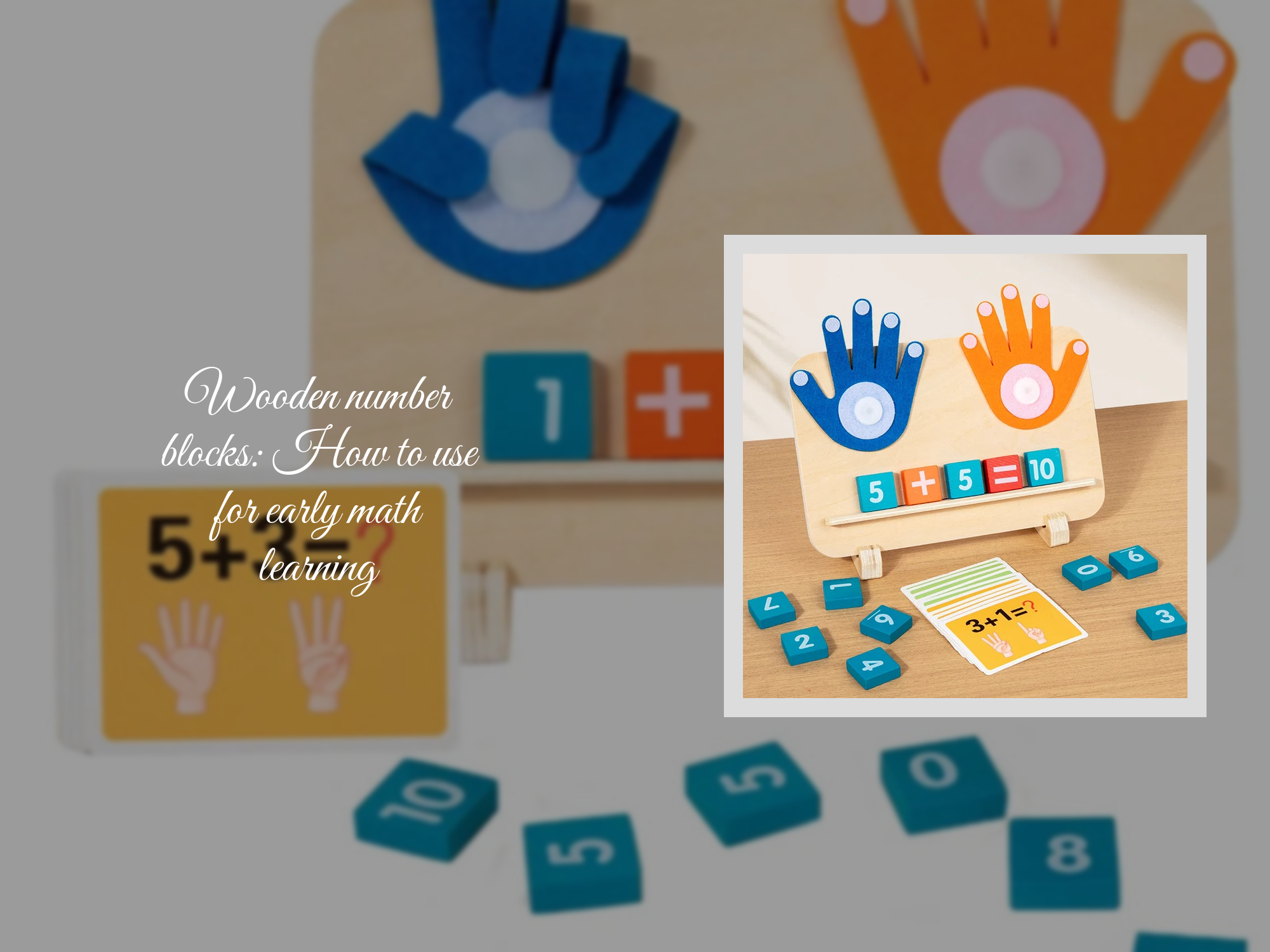 Wooden number blocks: How to use for early math learning – KentDO™ Mom ...